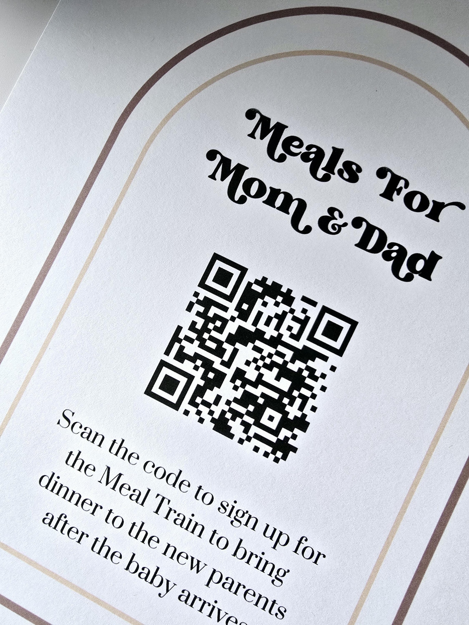 Baby Shower QR Code Sign, 5x7 Digital Download, Baby Shower Decor ...