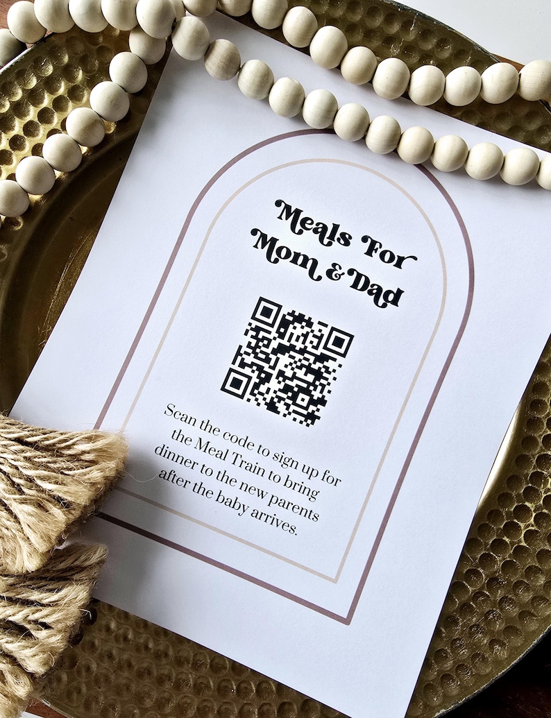 Baby Shower QR Code Sign, 5x7 Digital Download, Baby Shower Decor ...
