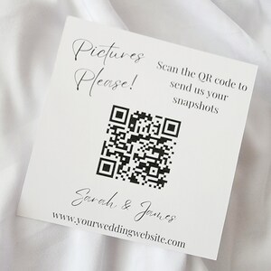 Printable Wedding QR Code Sign, QR Code Card for Wedding, Wedding ...