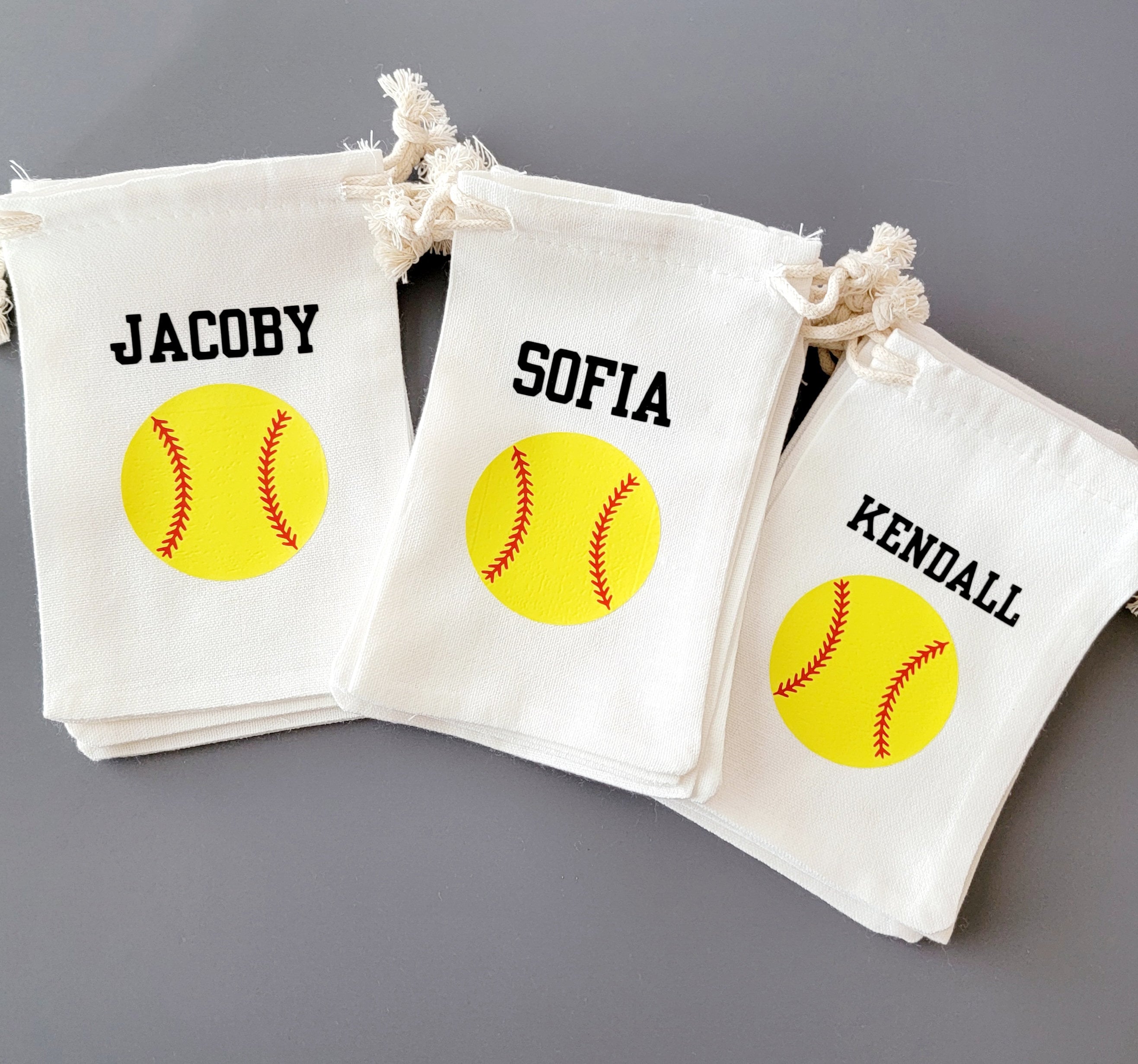 Personalized Softball Bag, Team Gifts, Team Sports Favor Bags, Sports ...