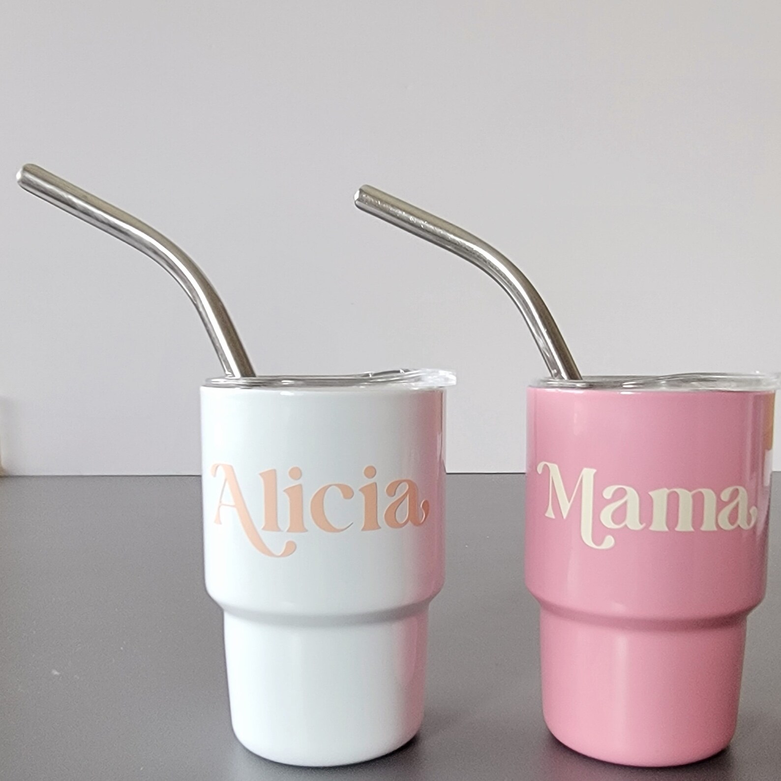 Mini Tumbler With Straw, Personalized Mini Shot Glass, Mother's Day ...