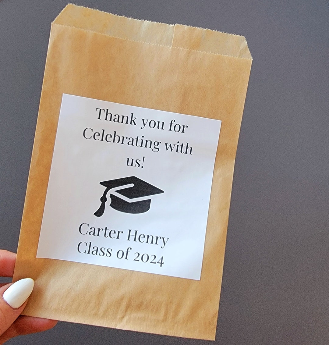 Graduation Party Favors, Personalized Graduation Favor Bags, Graduation ...