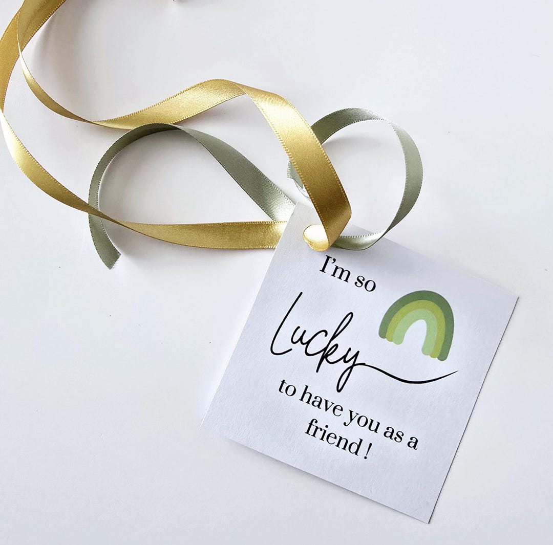 St. Patrick's Day Gift Tags, Printable Lucky Tags, St. Patrick's Day ...