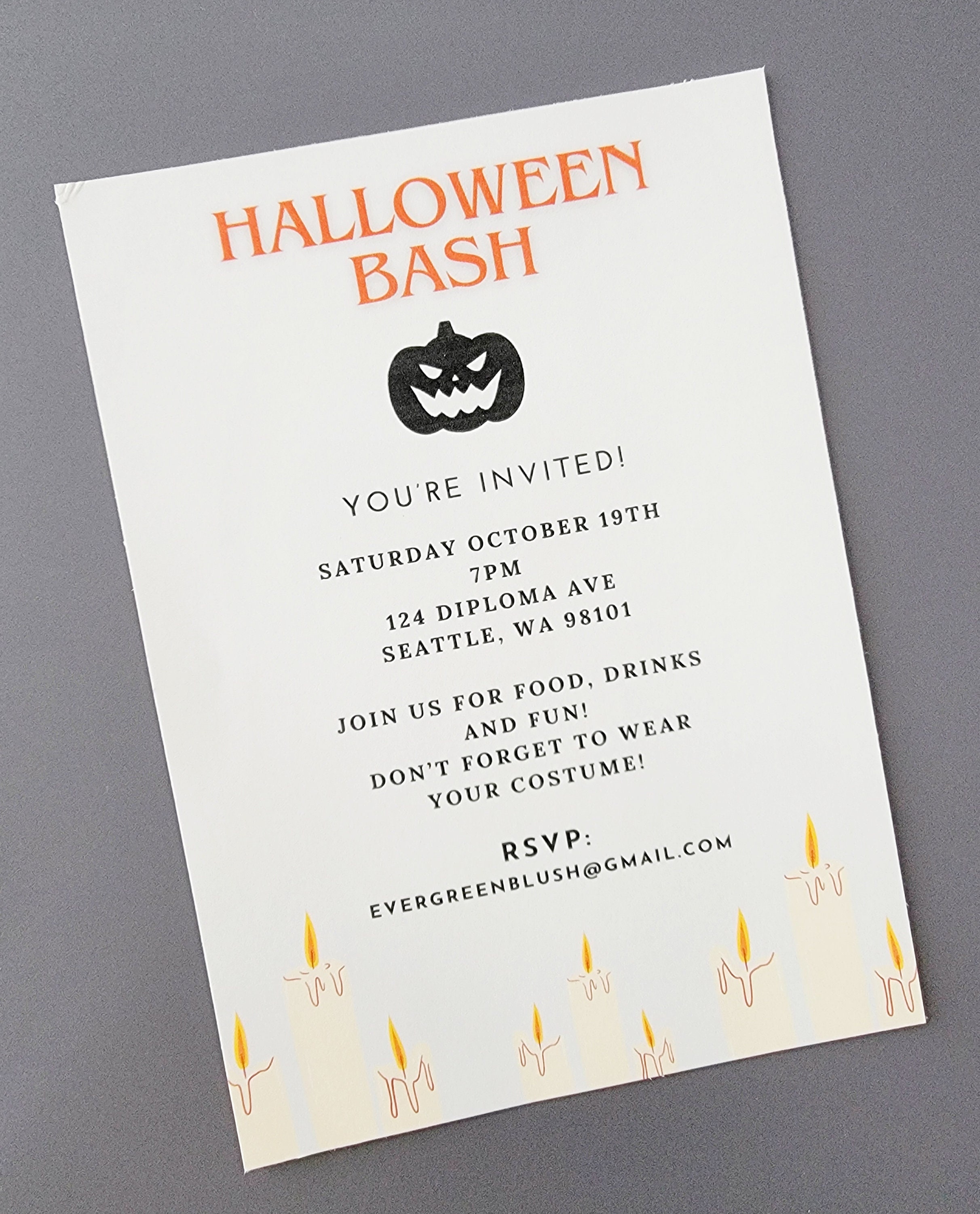 Digital Halloween Party Invitations, Mobile Halloween Bash Invites ...
