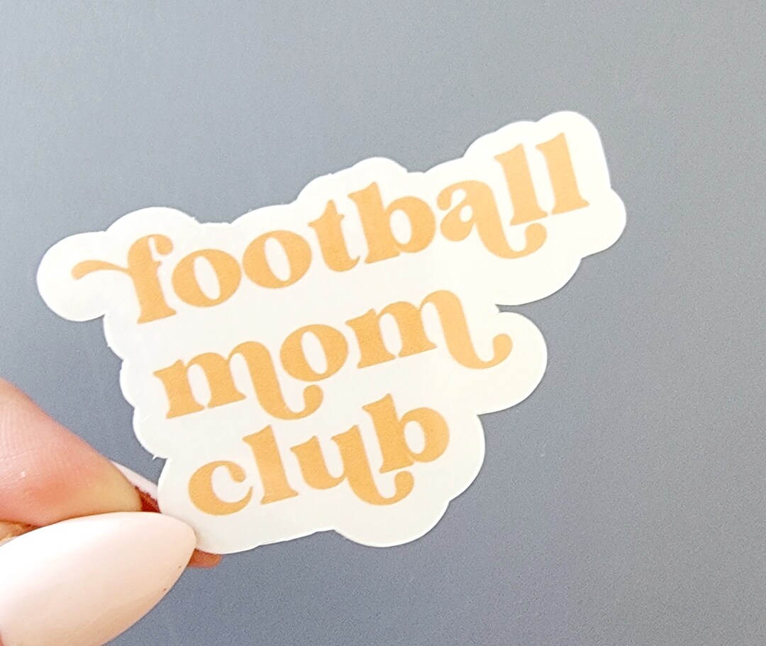 Football Vinyl Sticker, Team Sports Sticker, Water Bottle Sticker ...