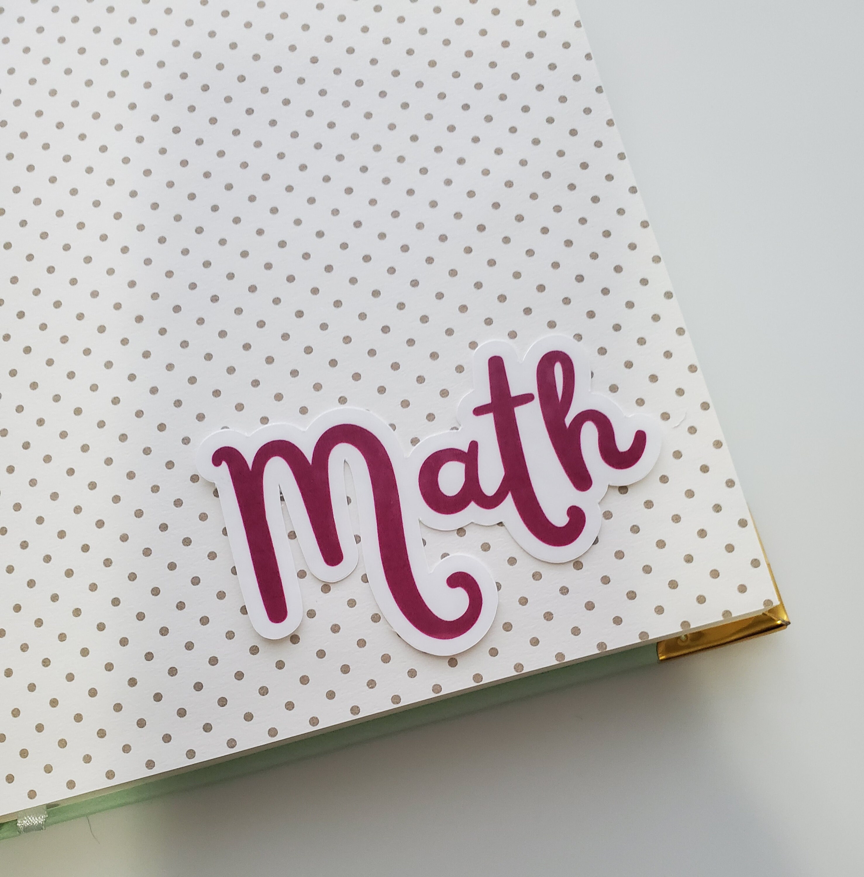 High School Subject Laminated Stickers, Notebook Stickers, Divider ...