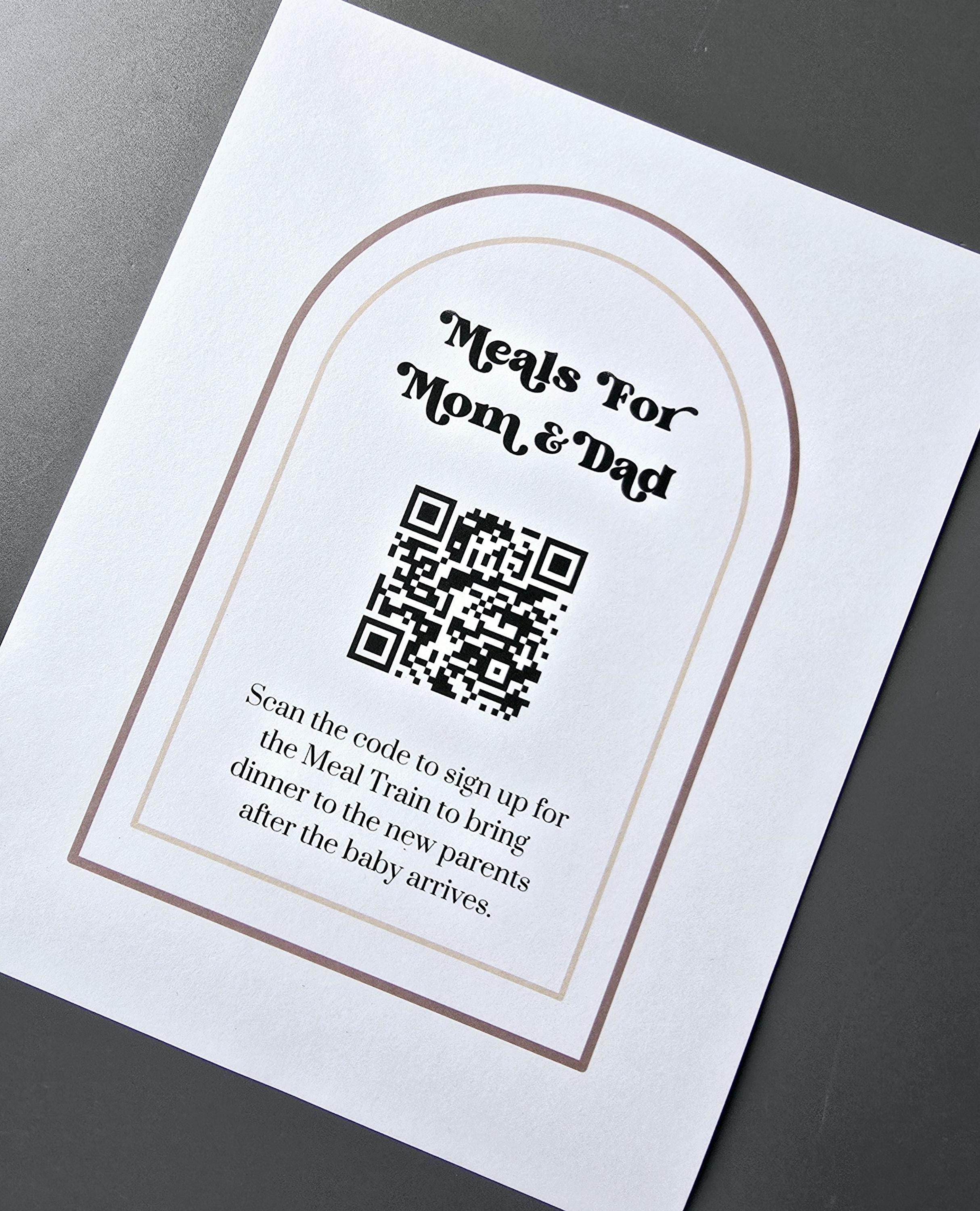 Baby Shower QR Code Sign, 5x7 Digital Download, Baby Shower Decor ...