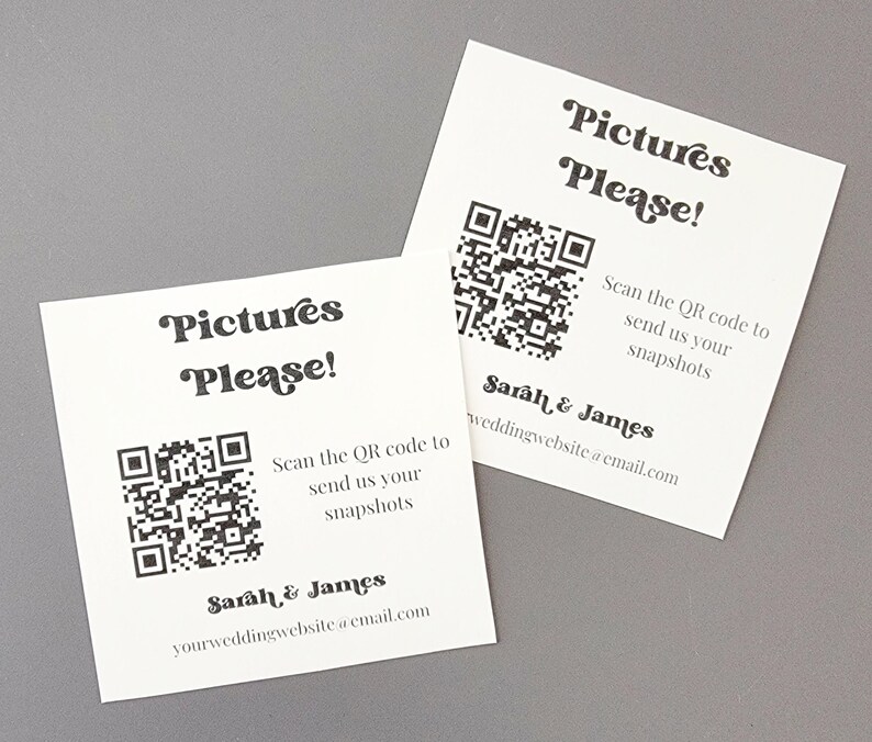 Printable Wedding QR Code Sign, QR Code Card for Wedding, Wedding ...