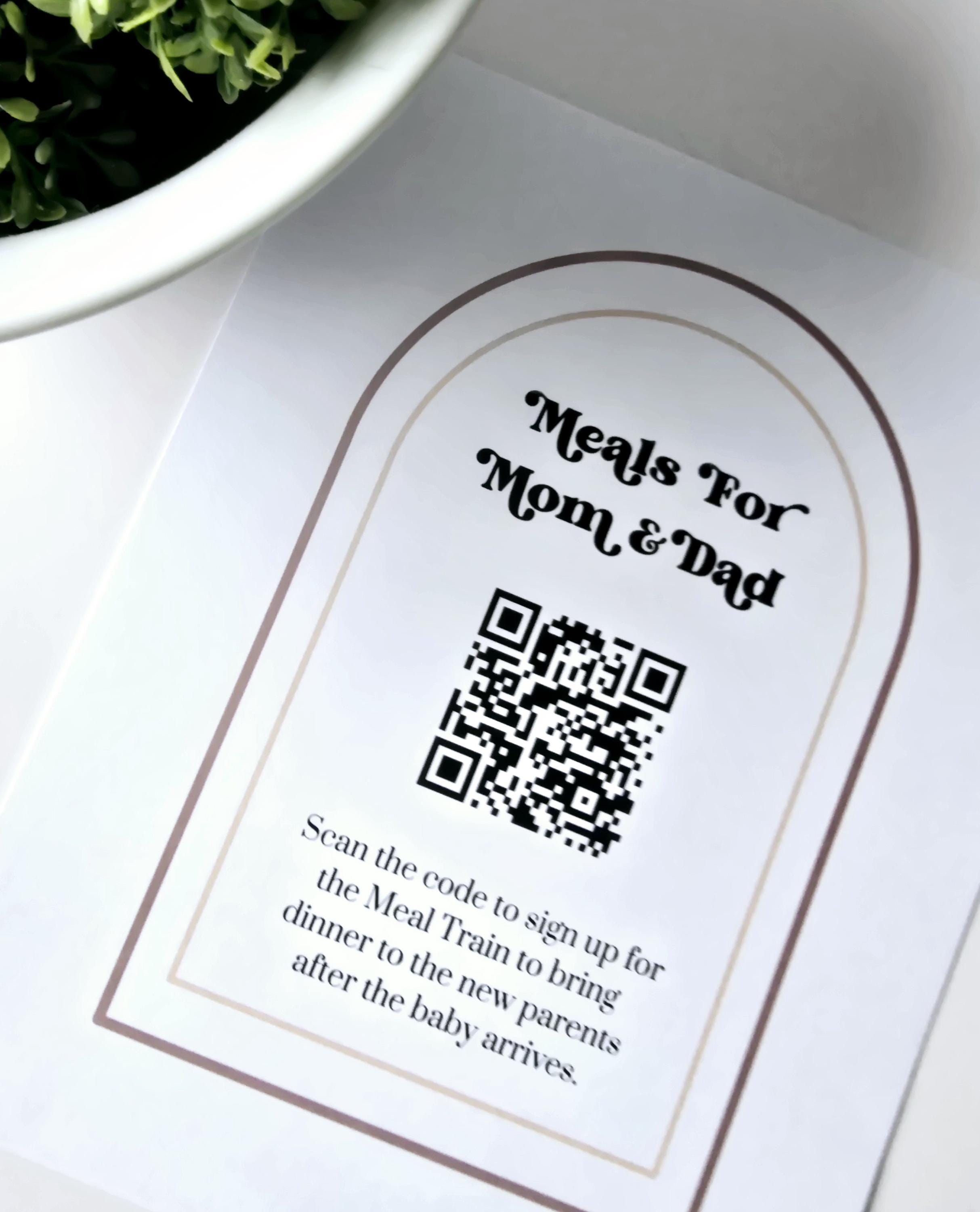 Baby Shower QR Code Sign, 5x7 Digital Download, Baby Shower Decor ...