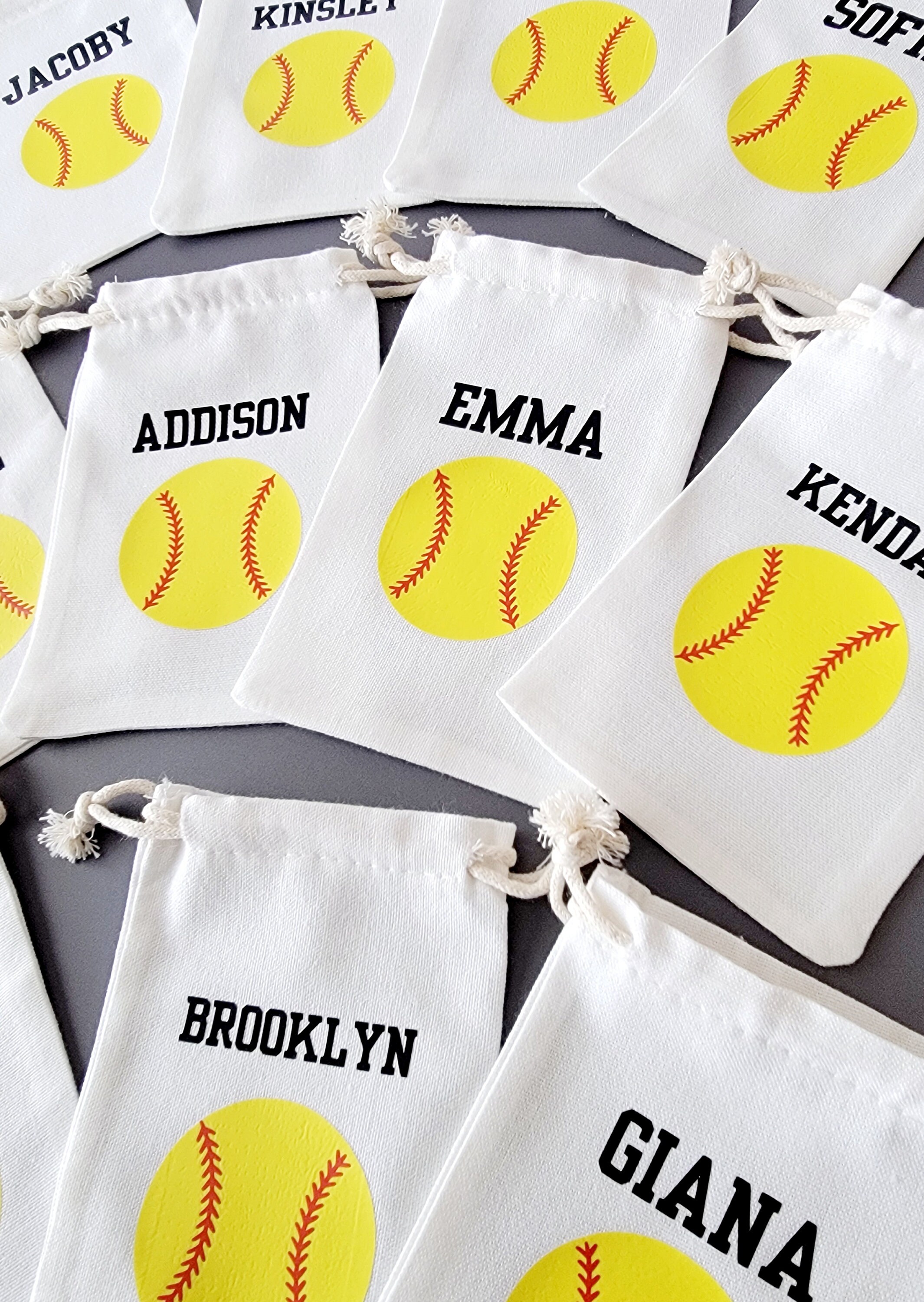 Personalized Softball Bag, Team Gifts, Team Sports Favor Bags, Sports ...