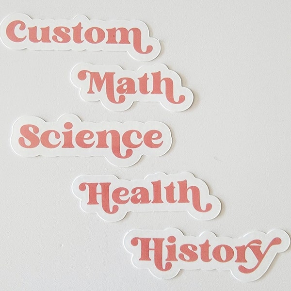 Notebook Divider Stickers Etsy