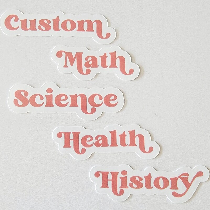 Aesthetic Subject Labels - Etsy