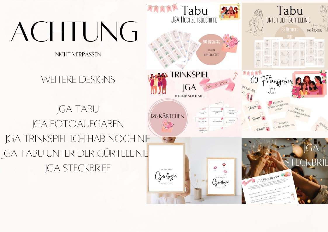 JGA Challenge / Missions / Scavenger Hunt / Funny Tasks as a Template ...