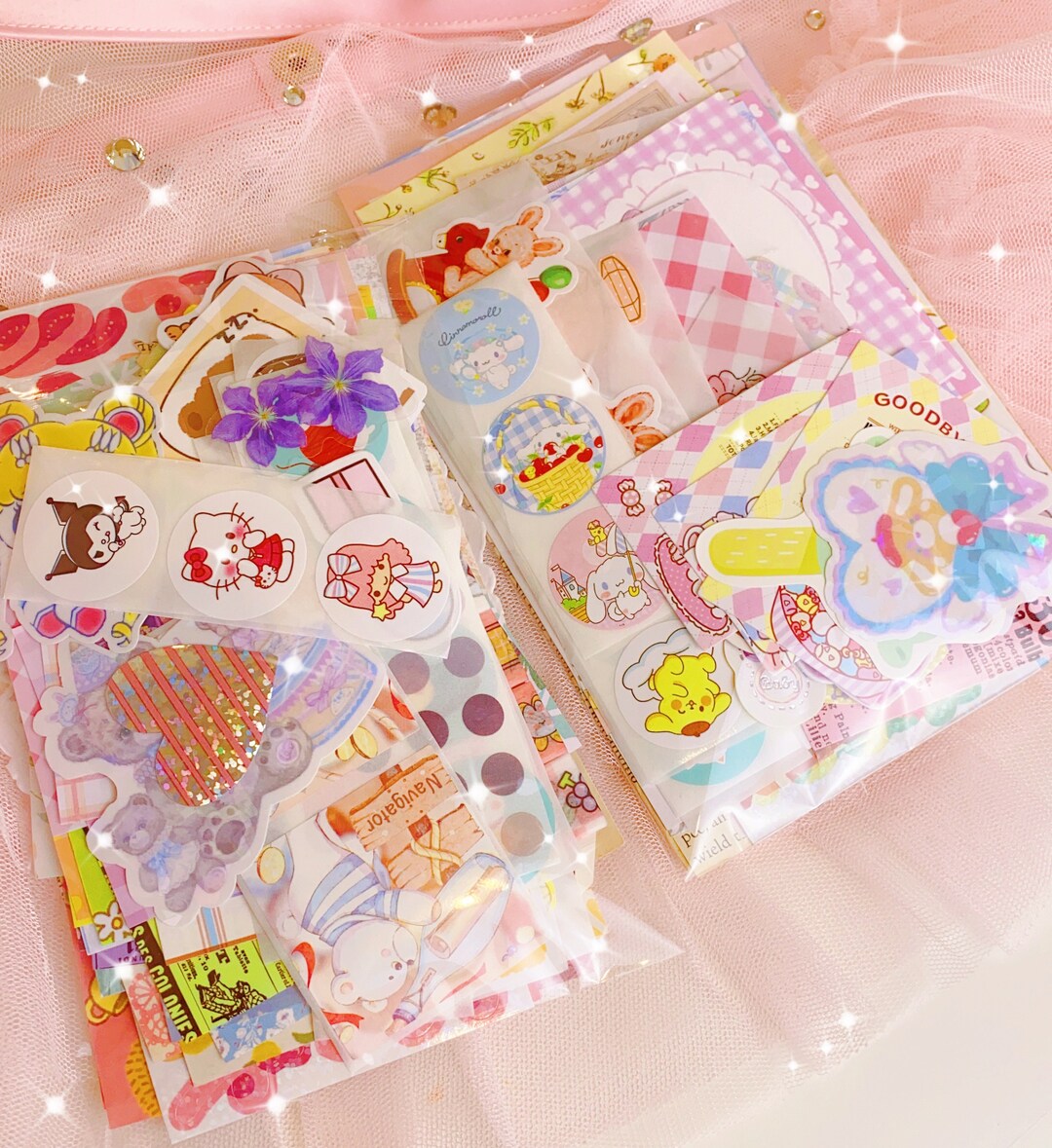 100 Pieces Journal Stationery Paper Crafts Lucky Mystery Bag - Etsy