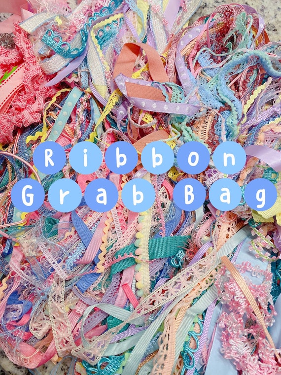 Ribbon Grab Bag-cute Kawaii Rainbow Pastel Themed Ribbon - Etsy