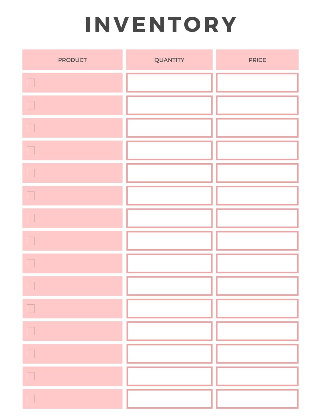 Inventory Tracker Log Digital Printout PDF Homestead Farm Farmstead ...