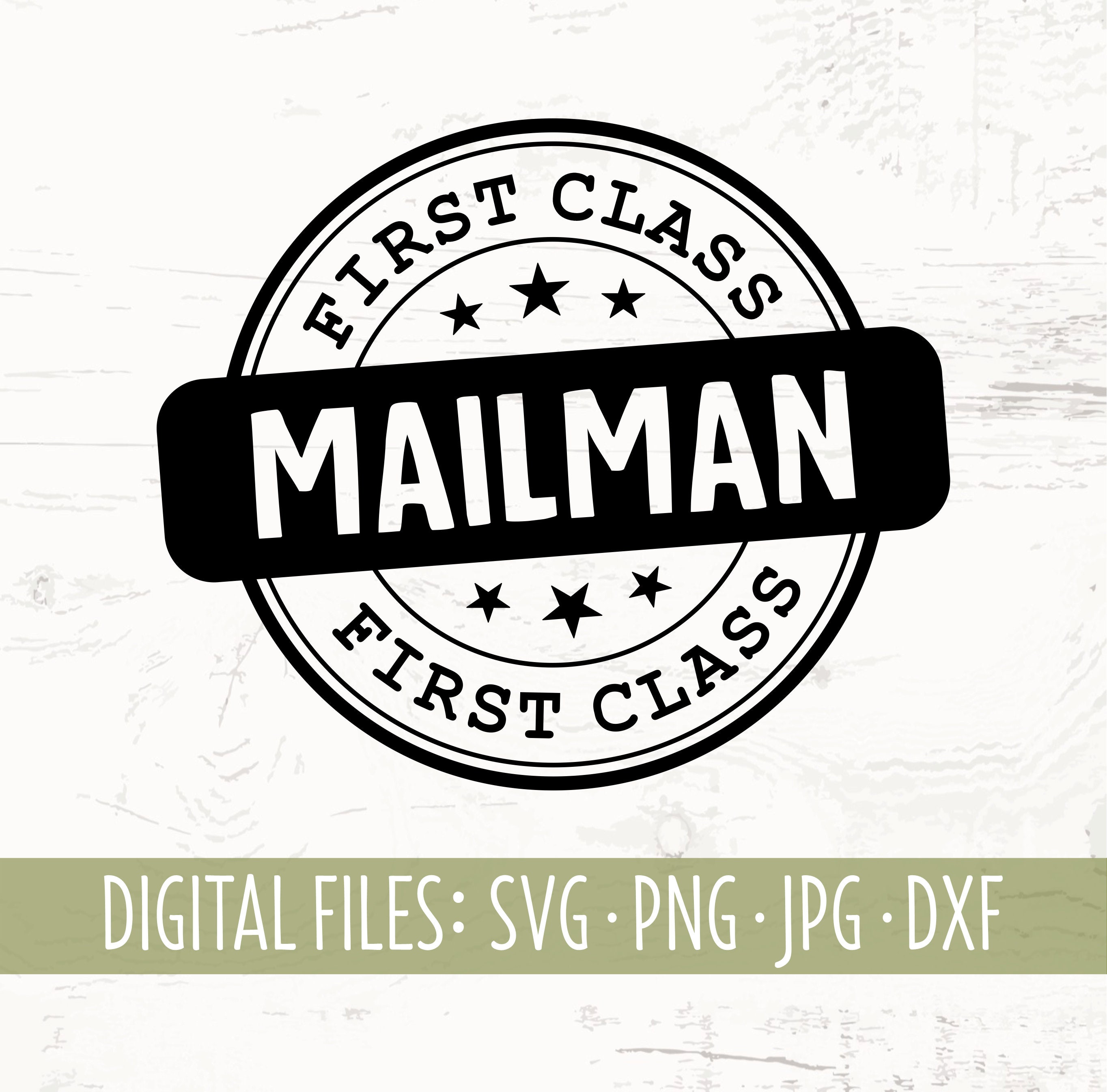 First Class Mailman SVG PNG JPG Cut File for Shirts and - Etsy