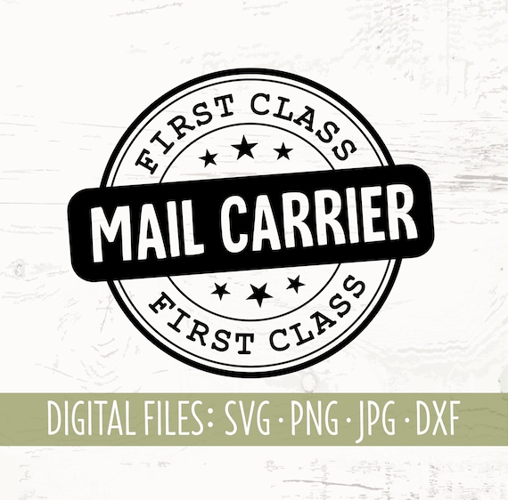 First Class Mail Carrier SVG PNG JPG Cut File for Shirts - Etsy