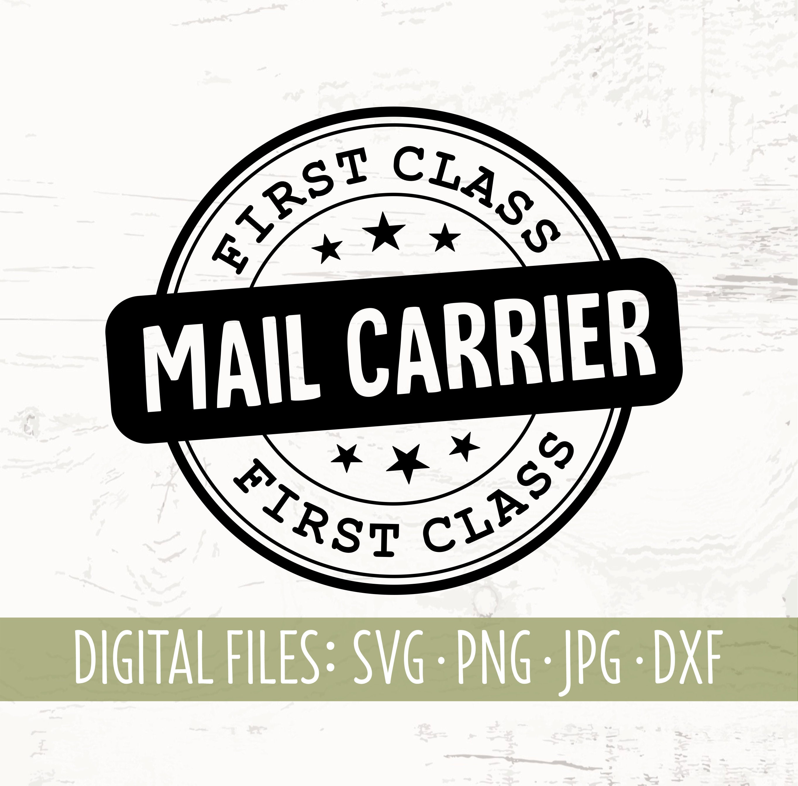 First Class Mail Carrier SVG PNG JPG Cut File for Shirts - Etsy