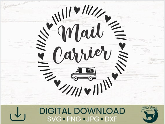 Mail Carrier SVG PNG JPG Cut File for Shirts and Crafts - Etsy