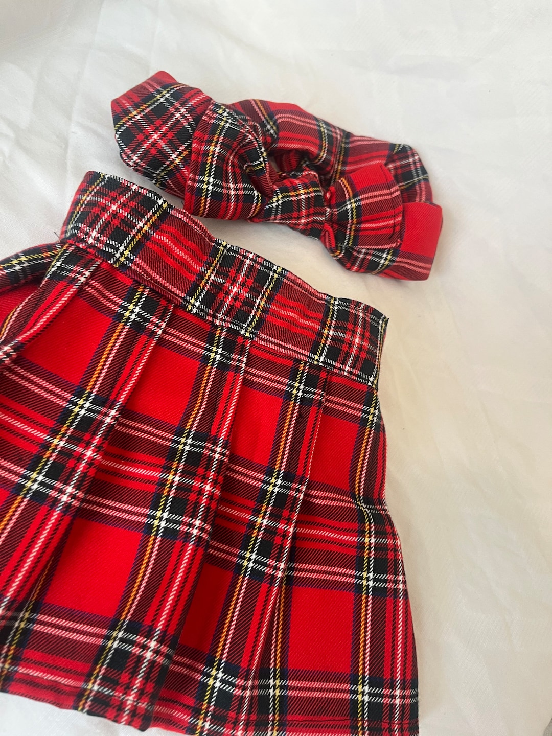 Red Traditional Tartan Skirt Girls - Etsy UK