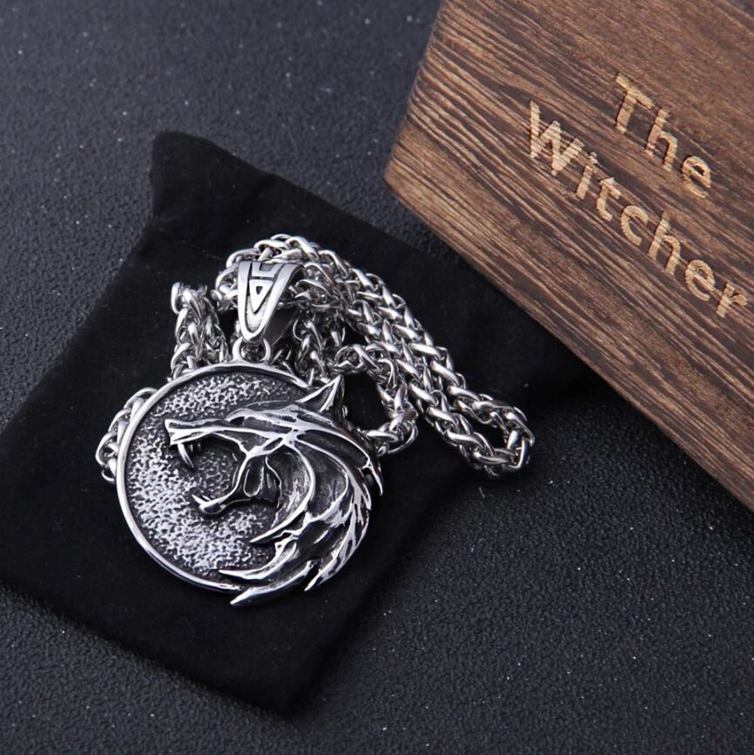 Wolf Pendant Stainless Steel Necklaces, Wizard, Chain Pendants, Fashion ...