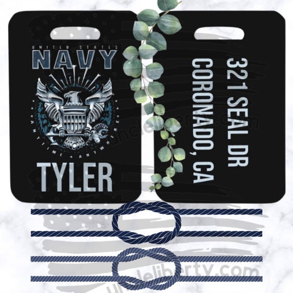 Military Luggage Tag - Etsy