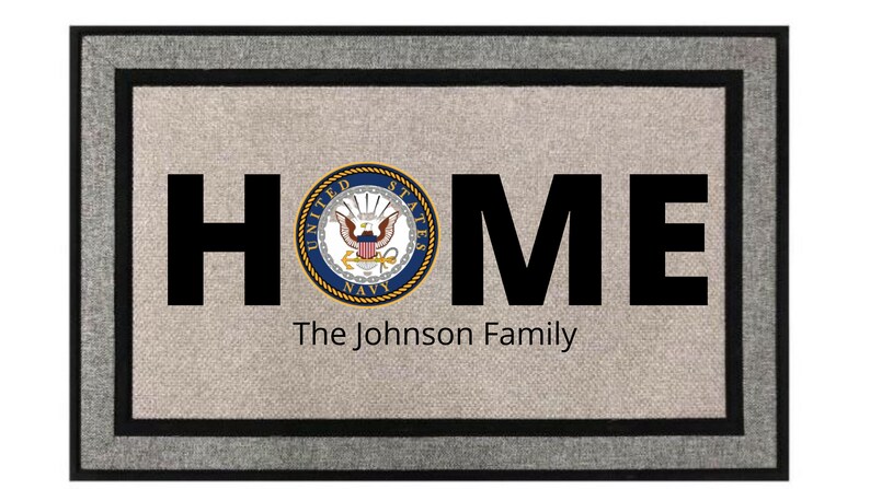 Welcome Door Mats Military, Navy, Airforce, Army, Marine - Etsy