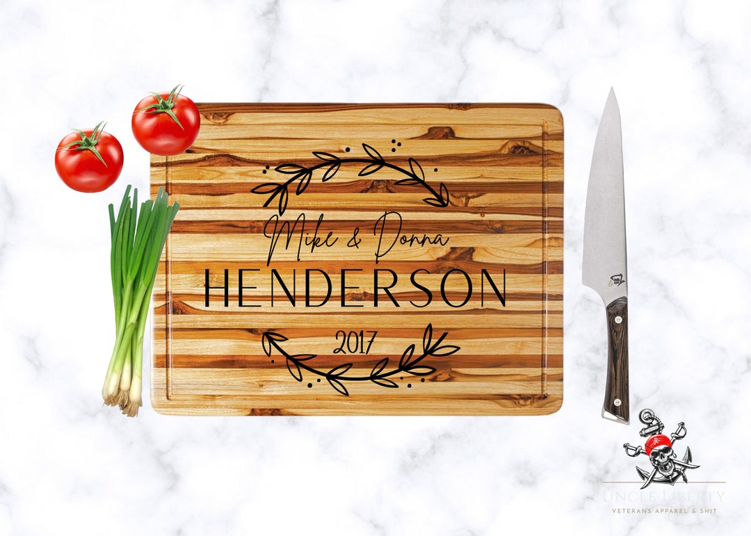 Engraved Wood Cutting Board – Custom Chopping Block for Cooking ...