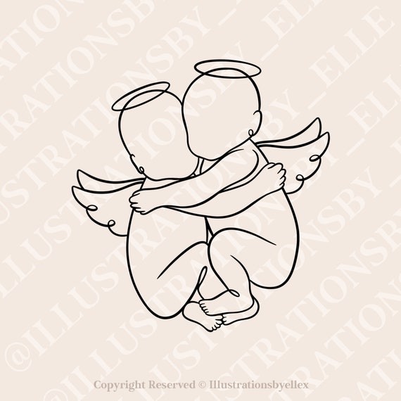 Baby Angel Wings Drawings