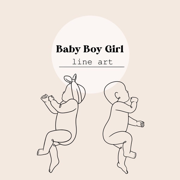 Baby Line Drawing - Etsy