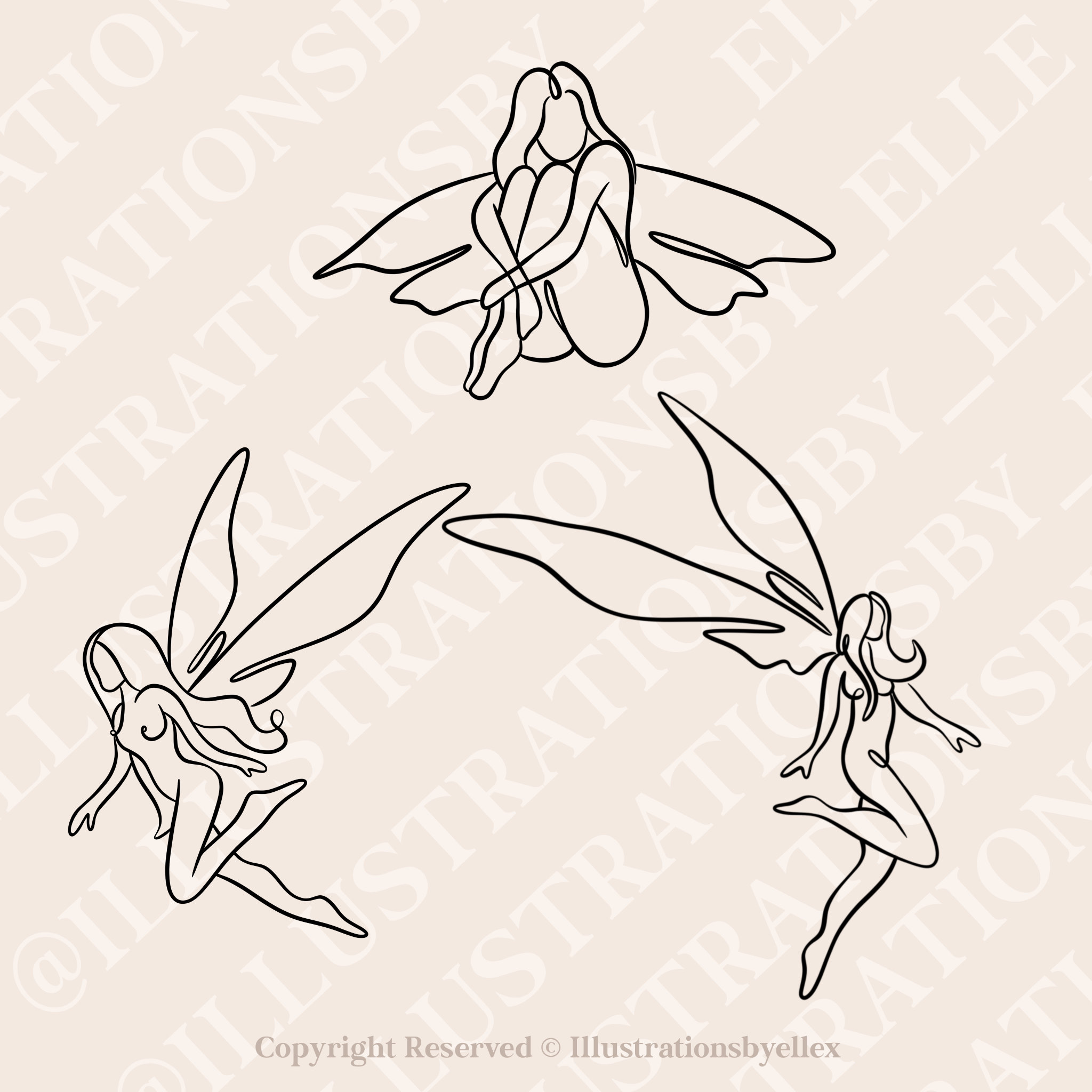 Drawings Of Fairies Easy