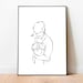 Line Drawing Custom Faceless |personalised Line Art | Line Illustration ...