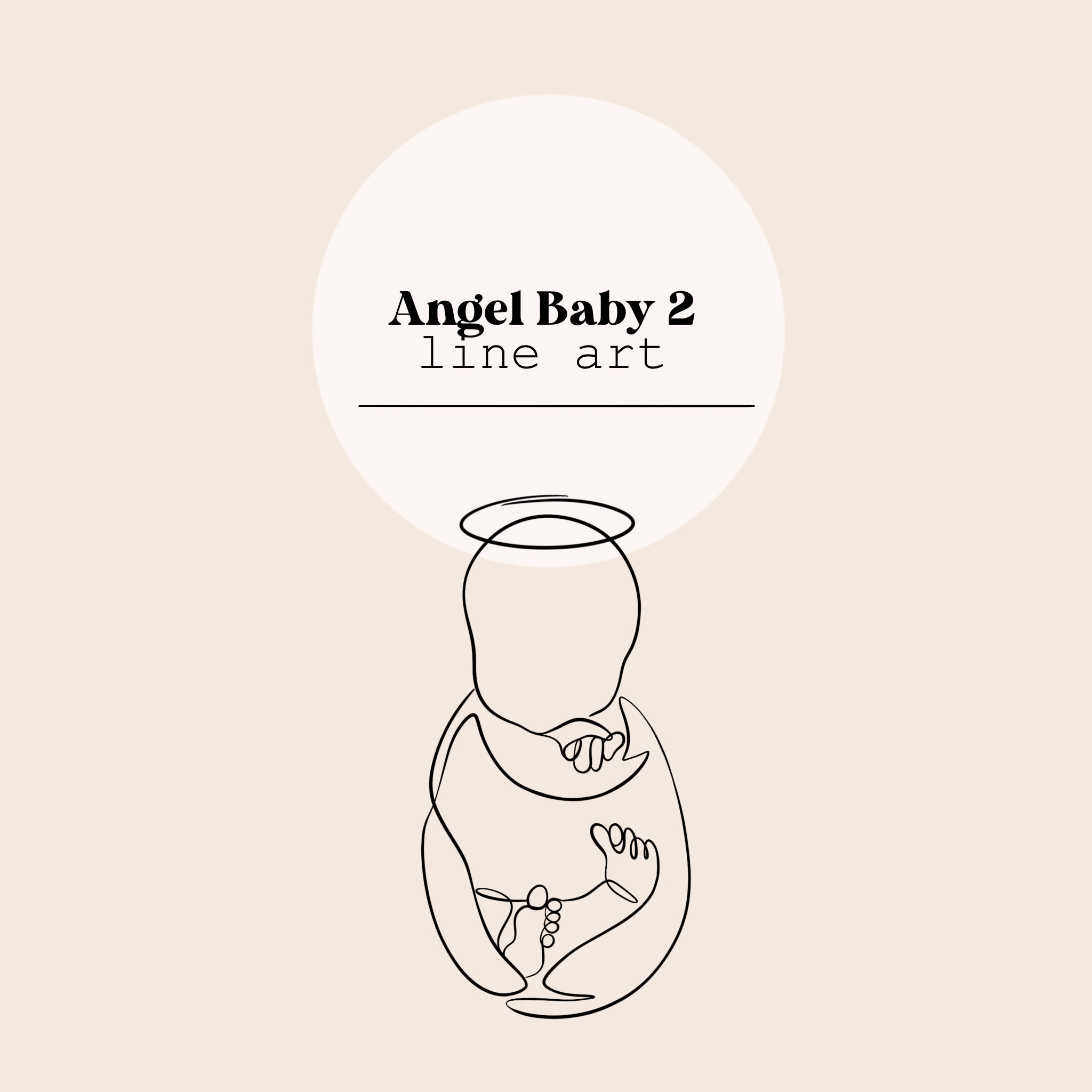 Angel Baby Line Art Baby Miscarriage Line Drawing Memorial - Etsy Australia