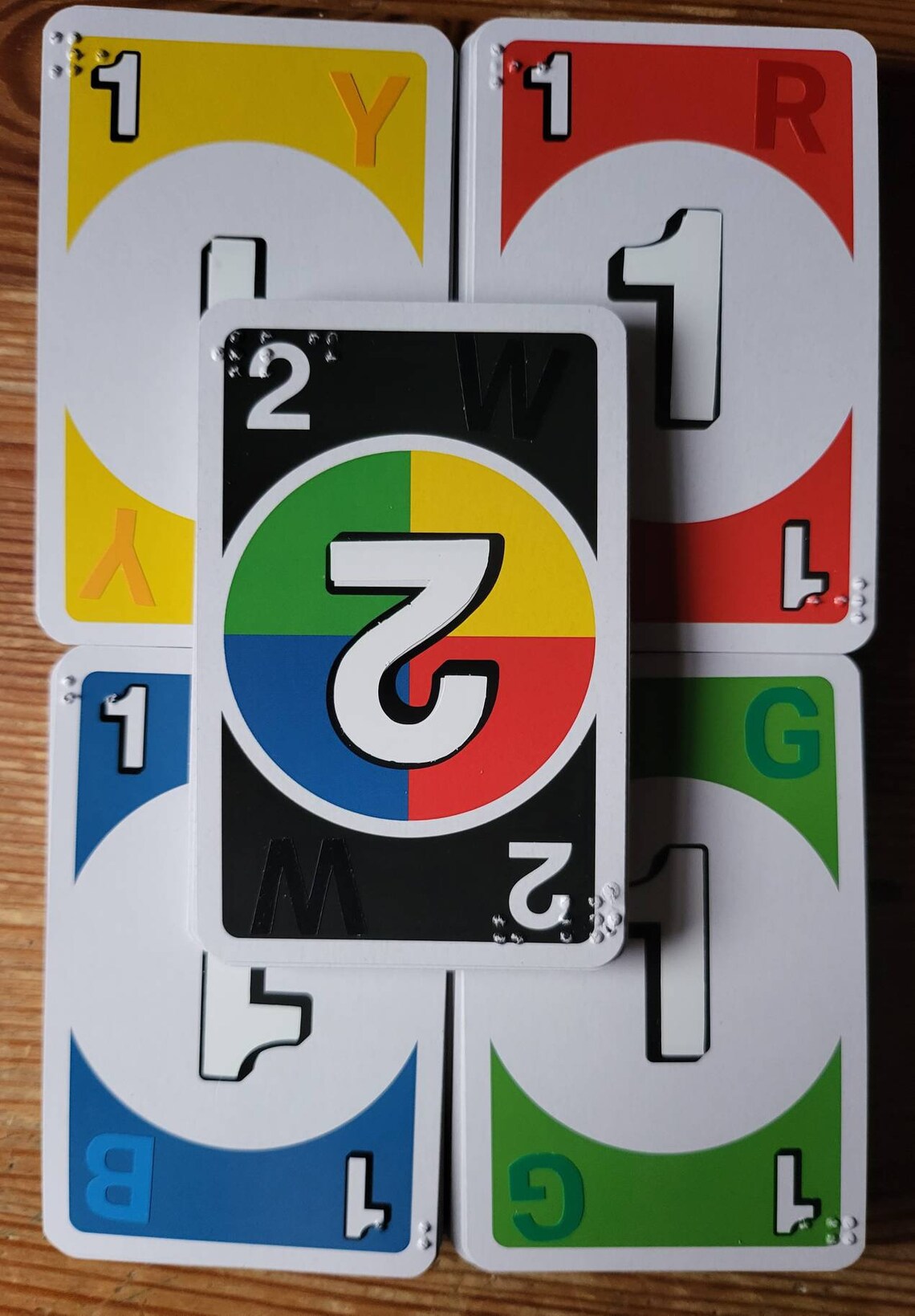 Braille and Tactile Dos Card Game - Etsy