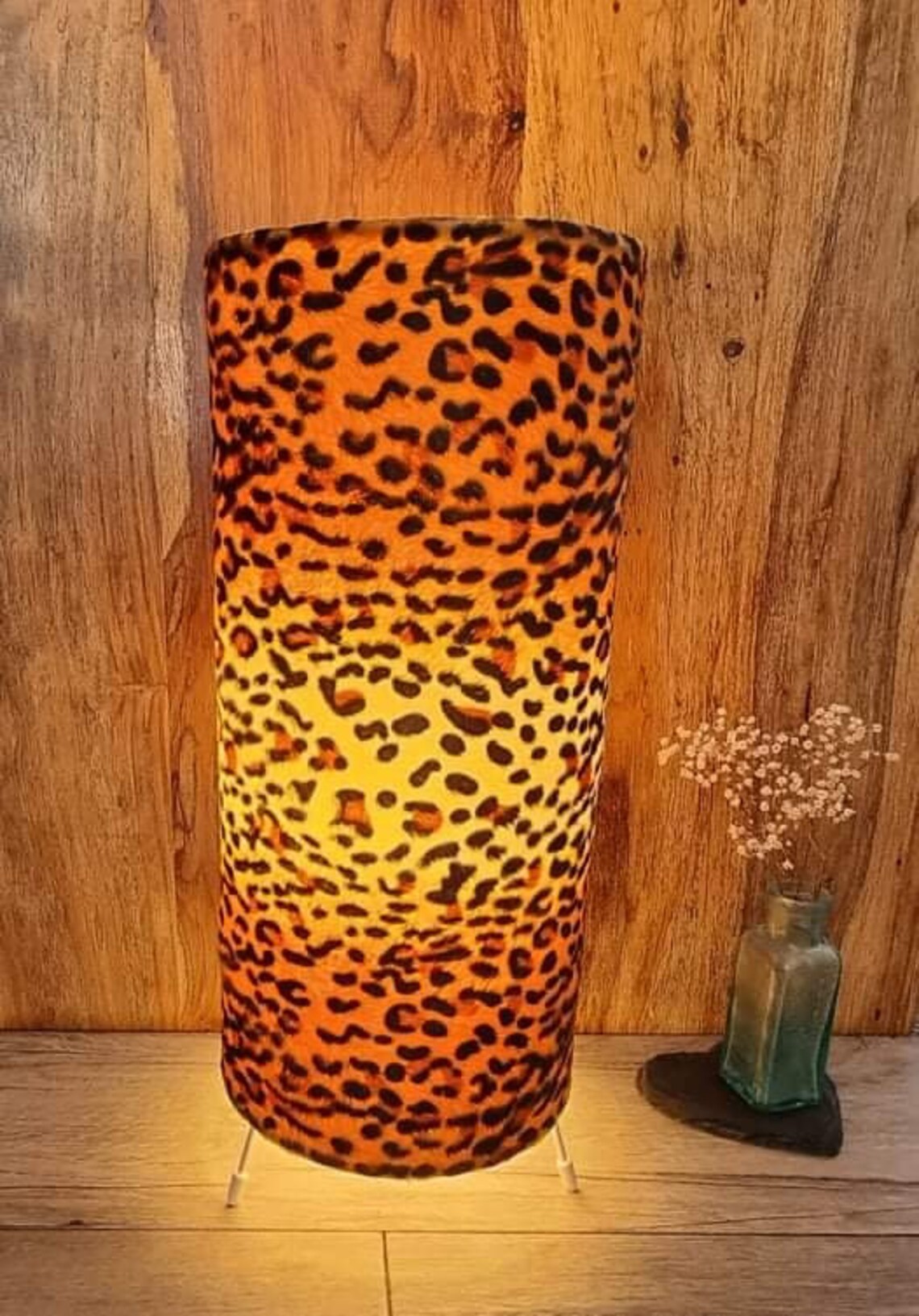 Freestanding Floor/table Lamp (cheetah Design) - Etsy UK