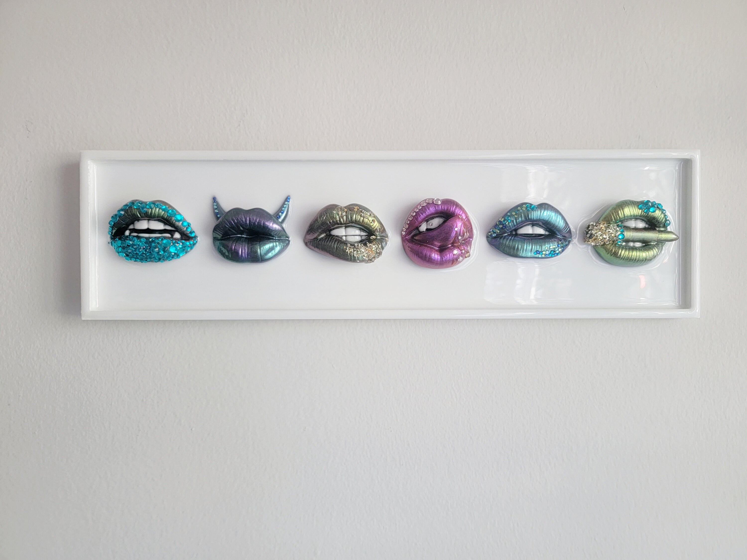 Hot Lips Pop Art, 3D Pop Art Wall Art, Candy Art, Lips Resin , Wall ...