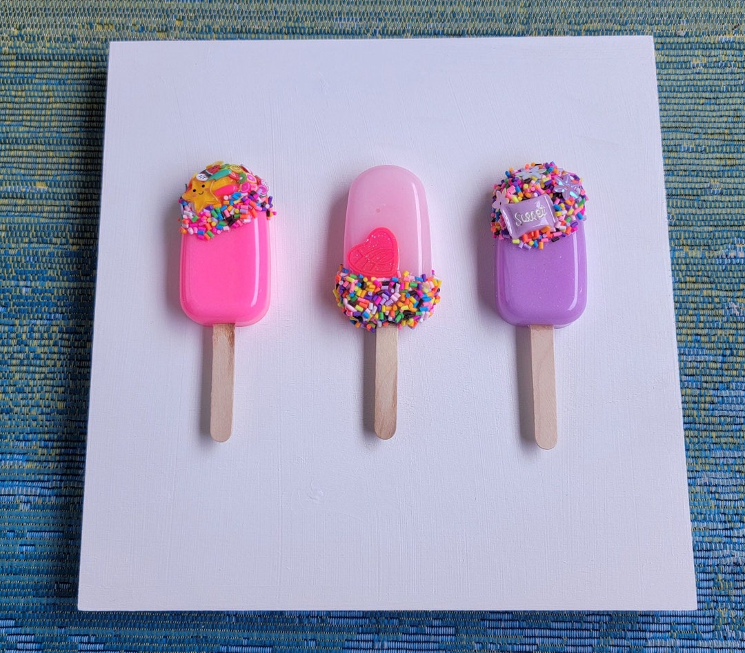 Popsicle Resin Wall Art Candy Pop Art/ Nursery Room Decor - Etsy
