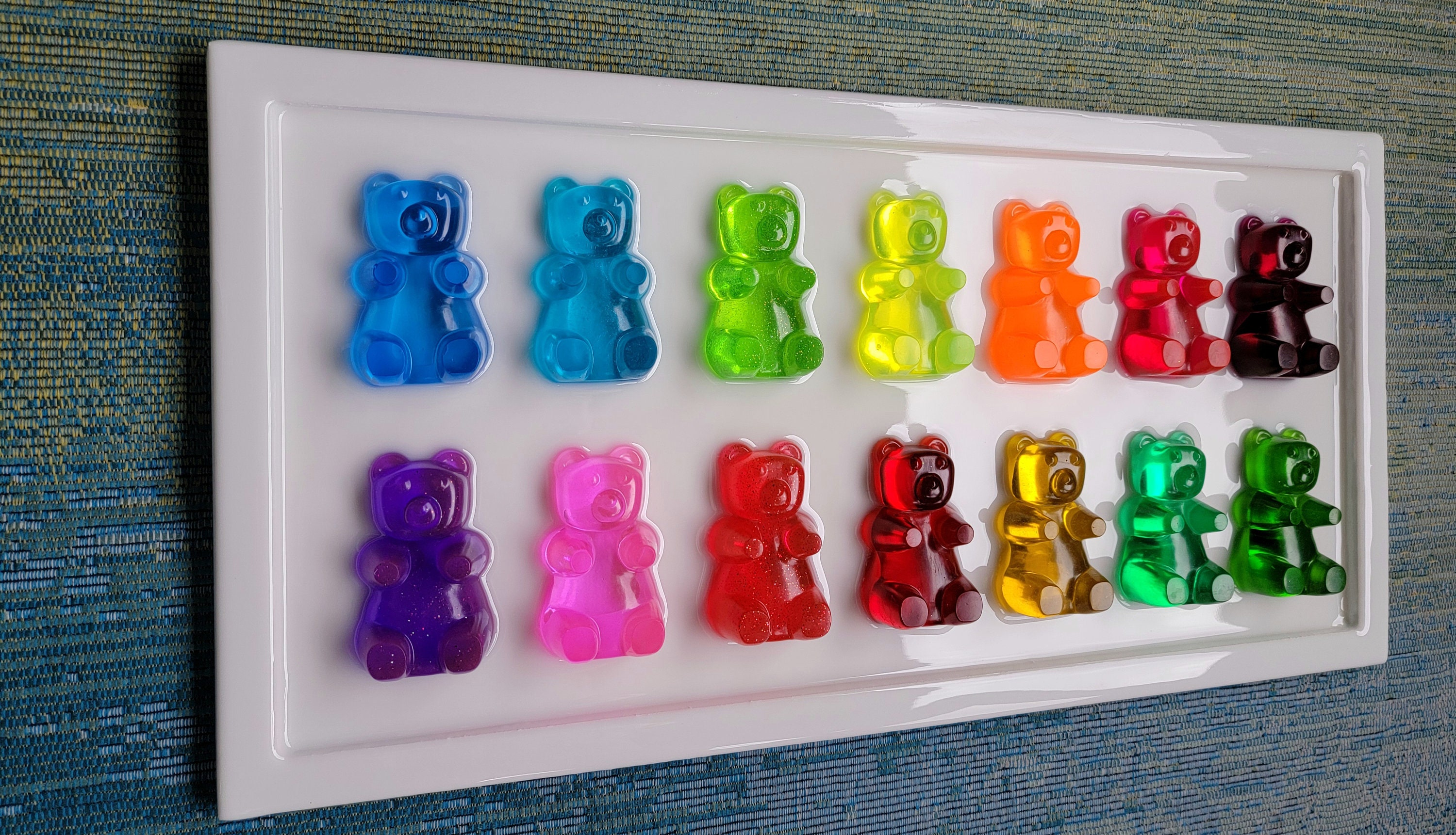 20x10 Extra Large Rainbow Gummy Bear Resin Wall Art ,wall Hanging ...