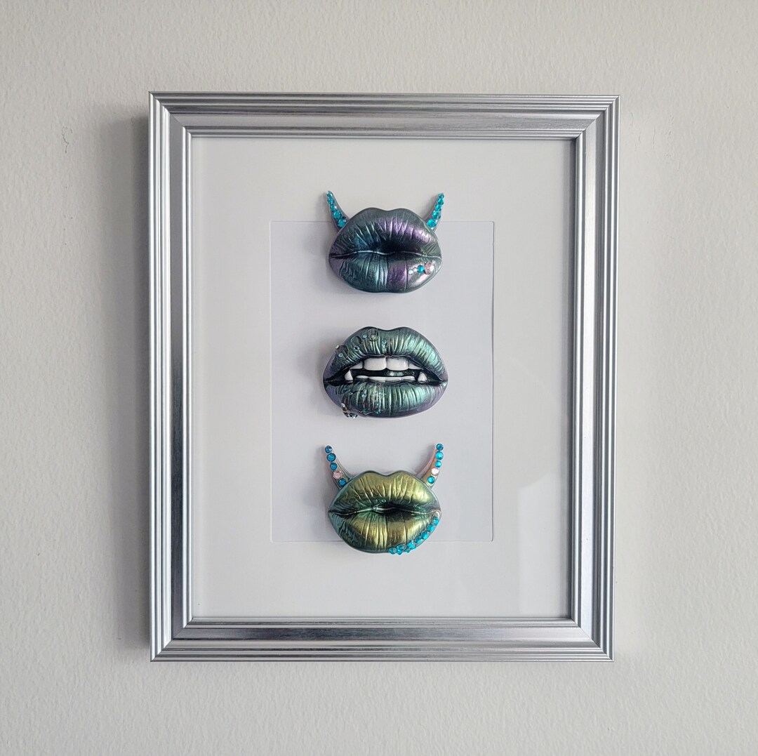 Hot Lips Pop Art, 3D Pop Art Wall Art, Candy Art, Lips Resin , Wall ...