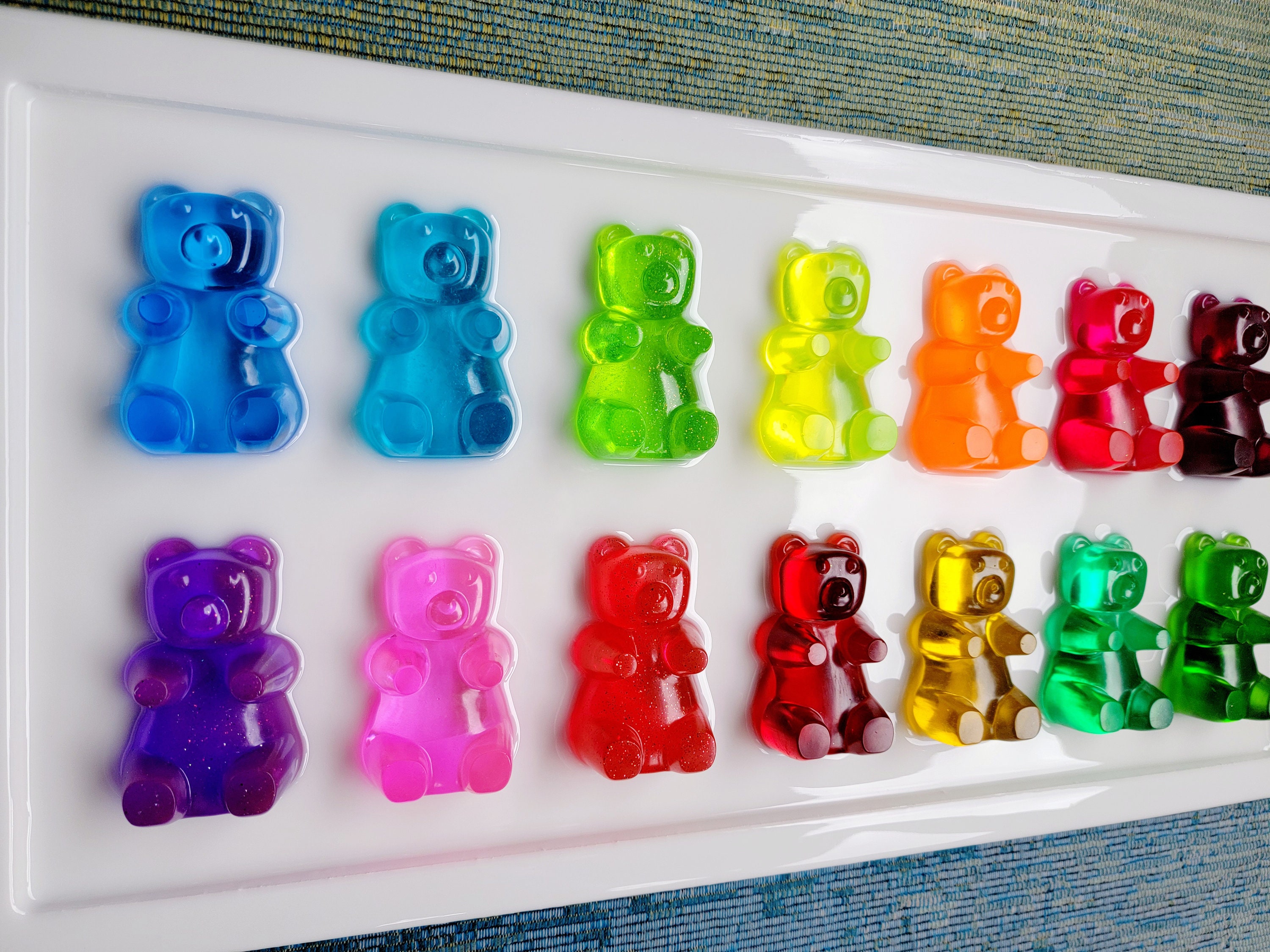 20x10 Extra Large Rainbow Gummy Bear Resin Wall Art ,wall Hanging ...