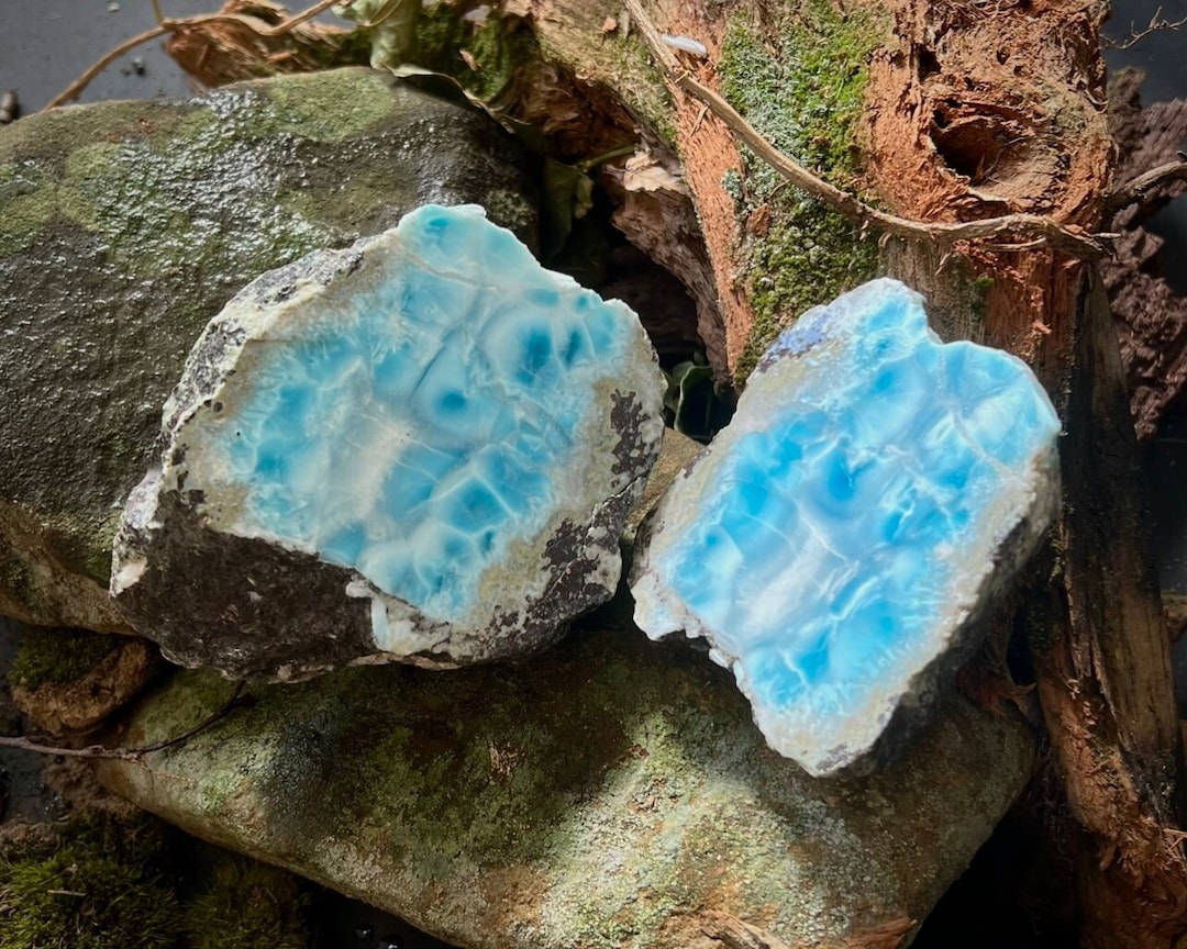 Magnificent AAAA Larimar Boulder Stone, Uncut Gemstone, Raw Larimar ...