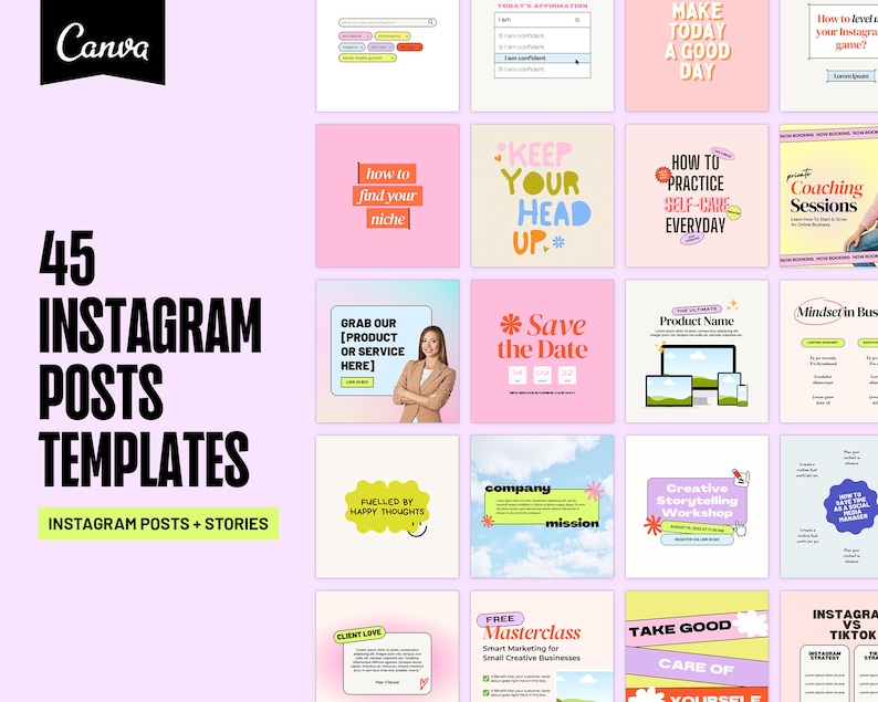 45 Modern Instagram Templates | Social Mediatemplates | Canva Templates ...