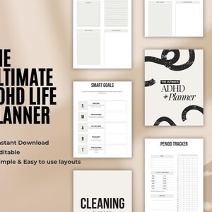ADHD Life Planner, Printable & Digital Planner for Adhd, Productivity ...