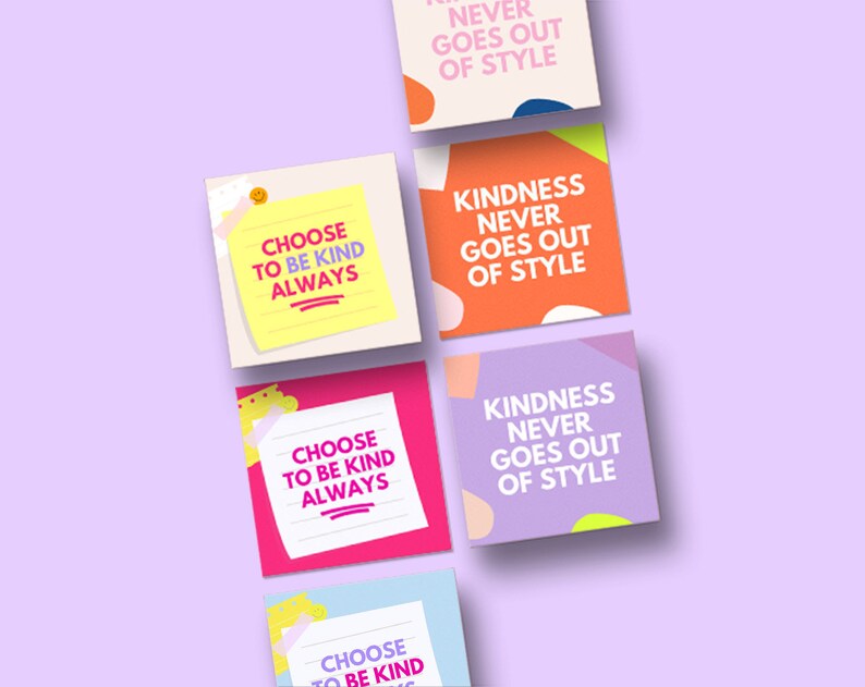 Modern Instagram Quotes Templates: Colorful Canva Designs (30) - Etsy