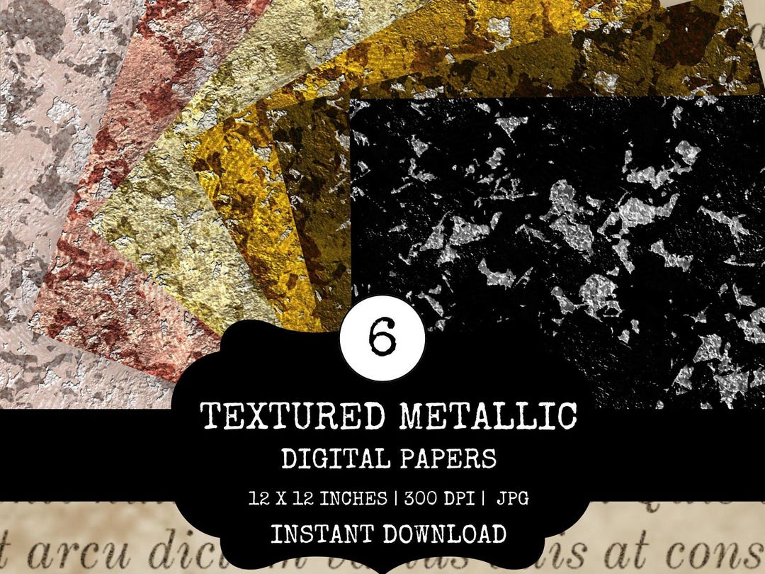 Metallic Texture Digital Paper – Seamless High-resolution Backgrounds ...