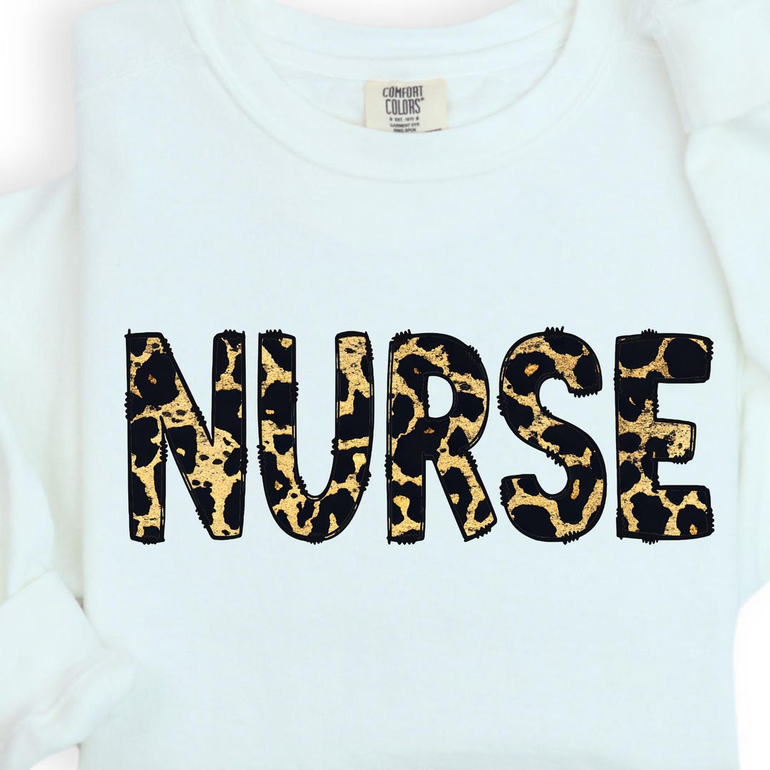 Leopard Print Nurse PNG, Nursing Life PNG, Nursing Shirt Png ...