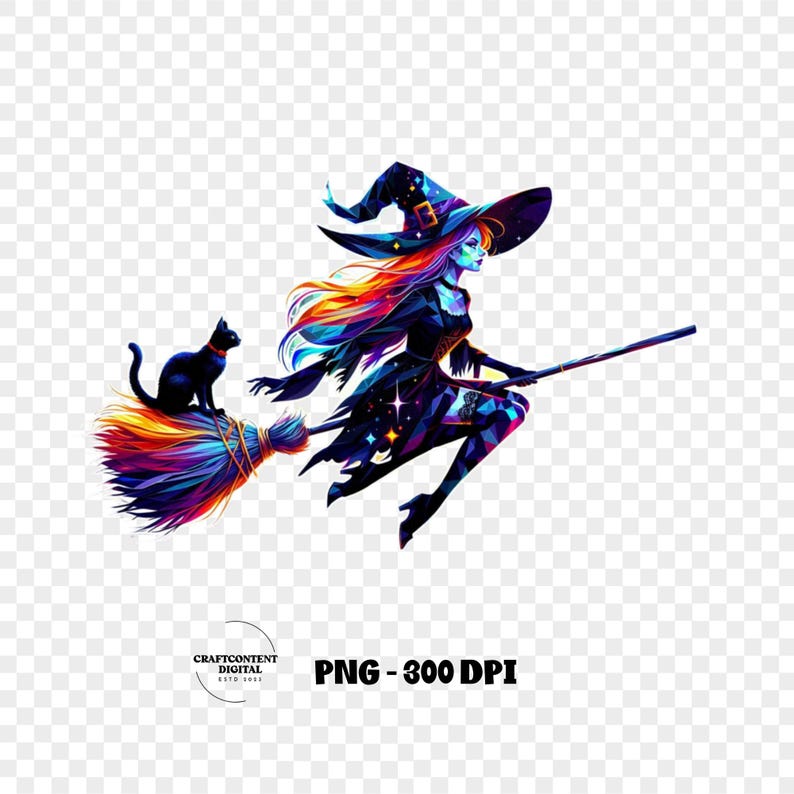 Halloween Witch Png, Witch Clipart, Mystical Png Magic, Basic Witch Sublimation - Etsy