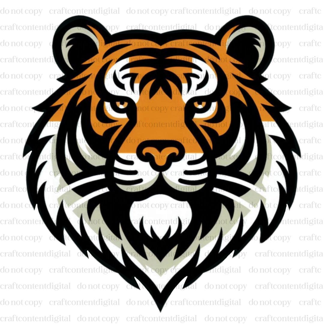 Tiger SVG PNG | Fierce Big Cat Clipart | Digital Download for Cricut ...