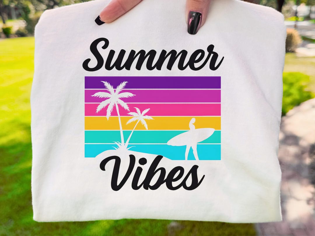 Retro Neon Summer PNG: Trendy Digital Download for Sublimation - Etsy